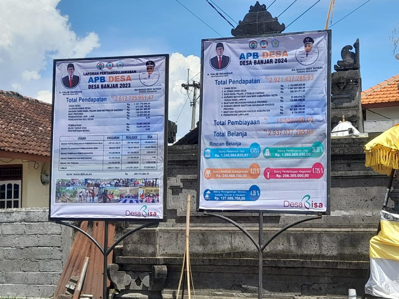 Pemasangan baliho LPJ Tahun 2023 dan APBDES Tahun 2024 - Website Desa ...